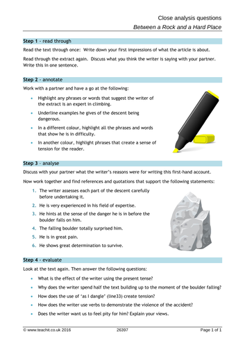 Between a Rock and a Hard Place | Teaching Resources