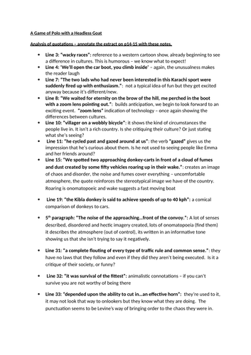 Game of Polo with a Headless Goat | Teaching Resources