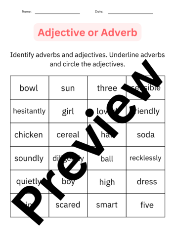 Daily Grammar Activities - Adjectives & Adverbs - Worksheets 3rd, 4th ...