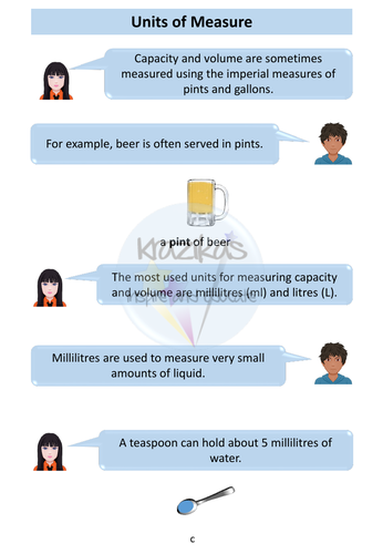 Volume and Capacity Workbook - Level 1 Functional Skills Maths ...