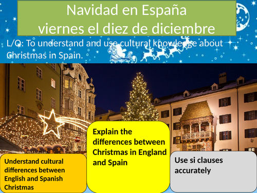 Spanish Christmas Culture Lesson GCSE | Teaching Resources