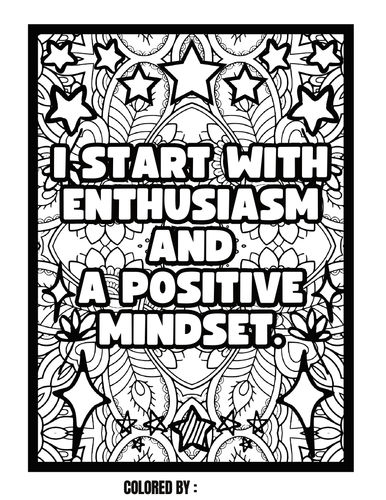 Christmas Morning Work Affirmations, 3rd Grade ELA, Printable Coloring ...