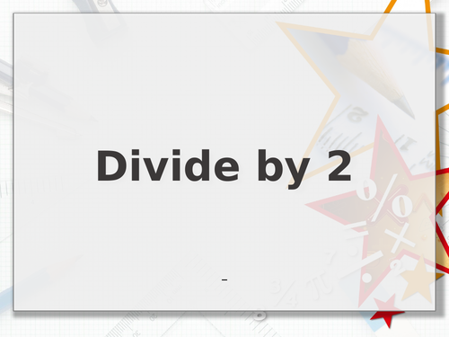 Year 2 dividing by 2 | Teaching Resources