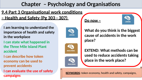 CIE Psychology and Organisations - organisational work conditions ...