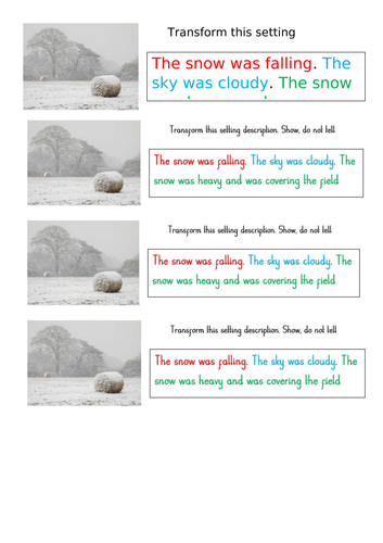 Year 6 - Setting Description - Trench Description - Full Unit Planning ...