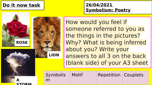 Introduction to Poetry Lesson | Teaching Resources