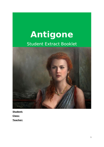 Antigone - Scheme of Work | Teaching Resources