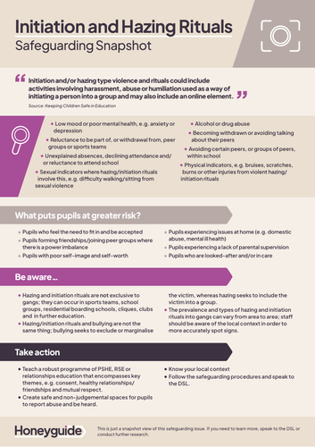 Safeguarding Information Pack | Teaching Resources