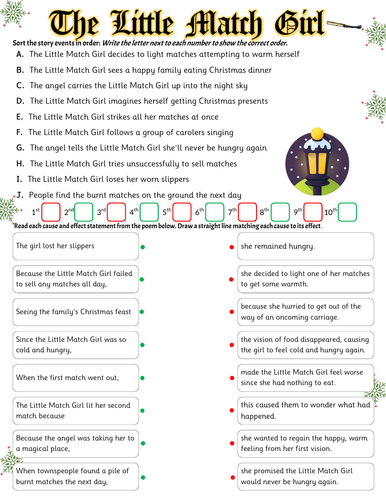 Little Match Girl Christmas Story | Teaching Resources