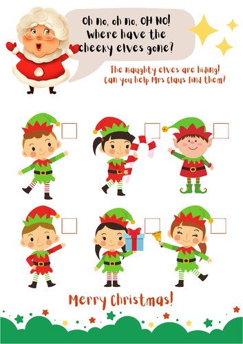 Christmas Elf Hunt! | Teaching Resources