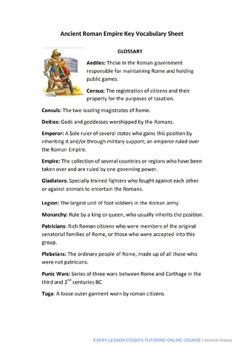 Roman History Activities Bundle | Teaching Resources