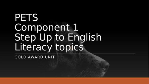 AQA Step Up to English: Component 1 PETS *NEW from 2024* | Teaching ...