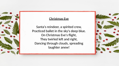 Pack of 14 winter/Christmas poems + Ppts | Teaching Resources