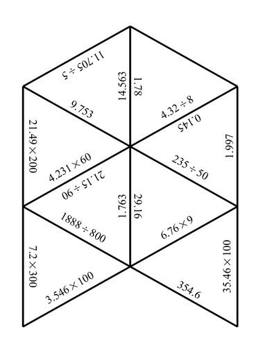 Multiplying and Dividing Decimals Tarsia | Teaching Resources Multiplying and Dividing Decimals Tarsia | Teaching Resources