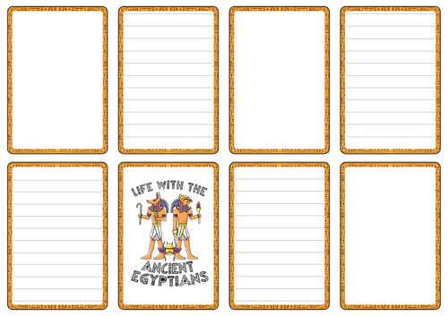 Ancient Egypt Booklet (8 page printable booklet for presenting writing ...