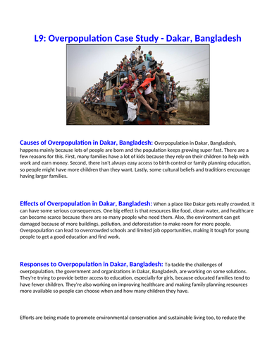 IGCSE Population | Teaching Resources