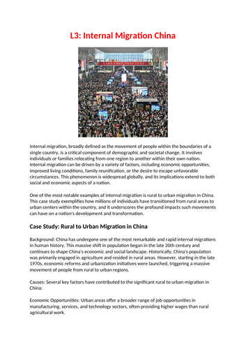 Igcse Migration Teaching Resources