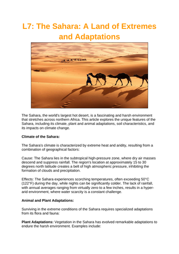 IGCSE Climate and Natural Vegetation | Teaching Resources