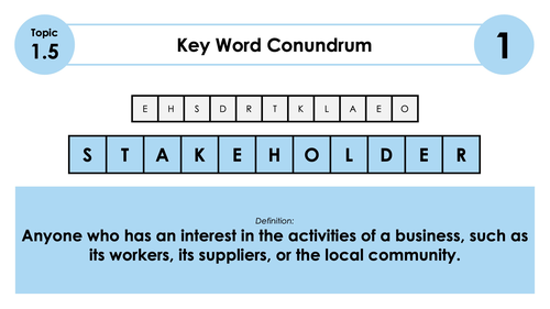 Key Word Conundrums | Teaching Resources