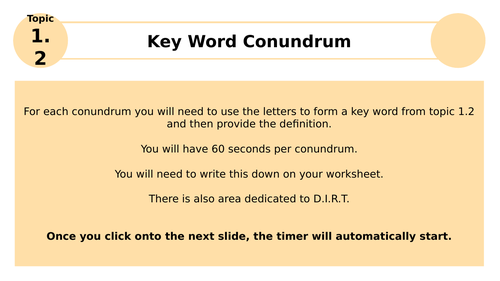 Key Word Conundrums | Teaching Resources