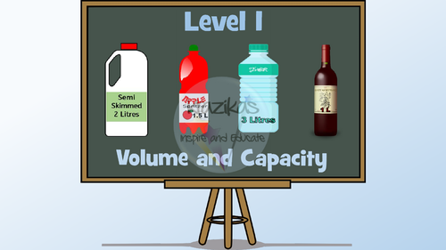 Volume and Capacity PowerPoint Lesson - Level 1 Functional Skills Maths ...