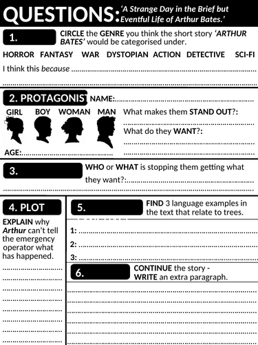 Short Stories for KS3 English groups - Key Vocabulary & Questions ...