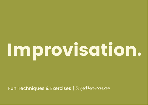 Improvisation Resource Pack | Teaching Resources