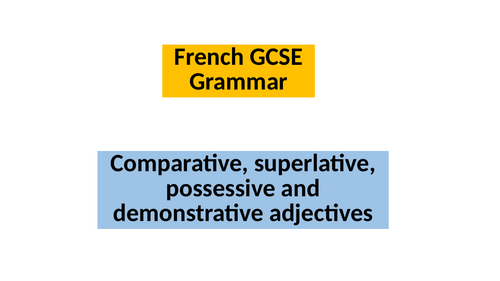 French Grammar Bundle | Teaching Resources