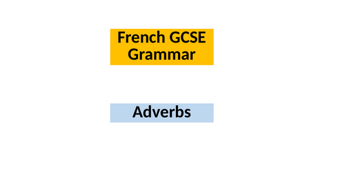 French Grammar Bundle | Teaching Resources