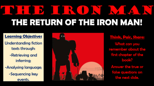 The Iron Man - Chapter 2 - The Return of the Iron Man! | Teaching Resources