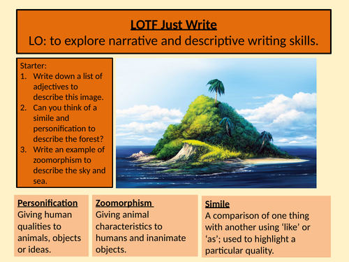 Creative Writing Just Write | Teaching Resources