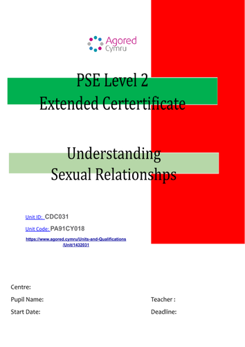 Sex and Relationships level 2 booklet | Teaching Resources