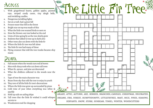 Little Fir Tree Christmas Reading | Teaching Resources