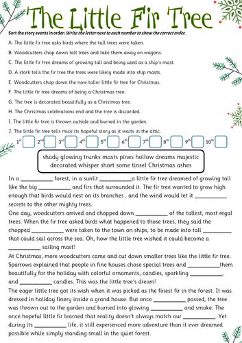 Little Fir Tree Christmas Reading | Teaching Resources