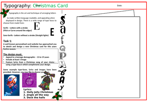 Christmas Card | Teaching Resources