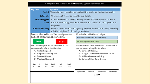 History - Year 7 - Complete SOW | Teaching Resources