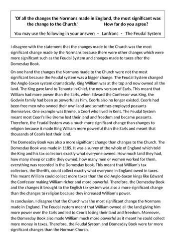 Norman Conquest full SOW - Edexcel GCSE History | Teaching Resources