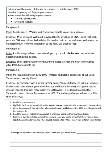 Full GCSE History SOW - Medicine Through Time - Edexcel Spec | Teaching ...
