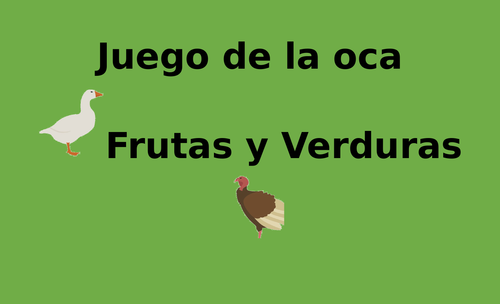 Frutas y Verduras (Fruits and Vegetables in Spanish) Juego de la oca ...
