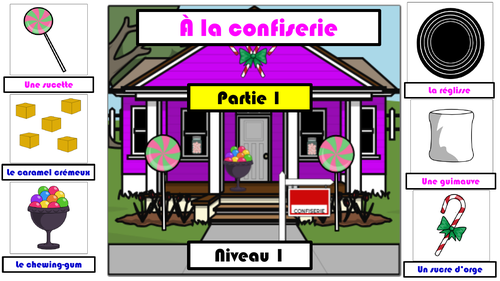Key Stage 2 French: À la confiserie (at the sweet shop): Food shops ...