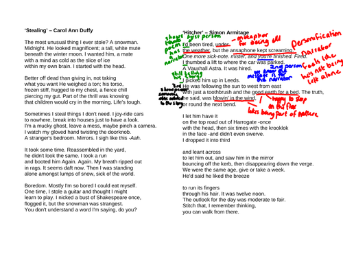 Hitcher and Stealing | Teaching Resources