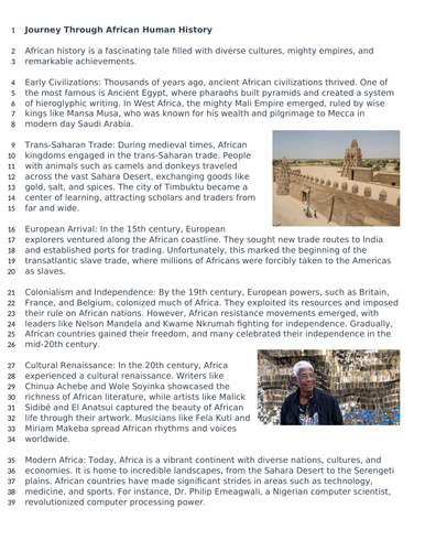 The History of Africa | Teaching Resources