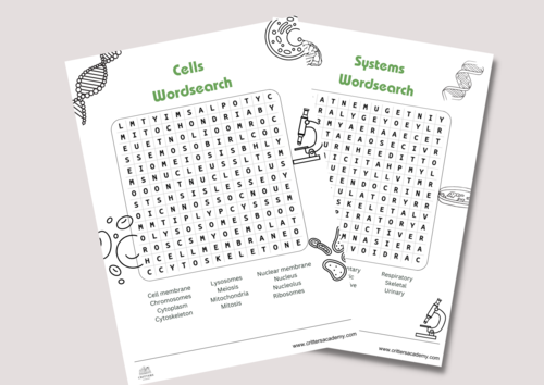 Biology wordsearch set | Teaching Resources