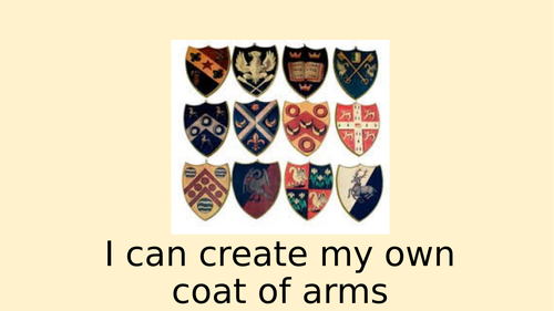 Design a coat of arms lesson | Teaching Resources