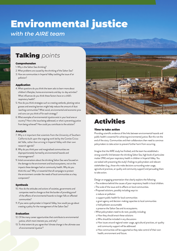 Combining science and community action to combat environmental ...