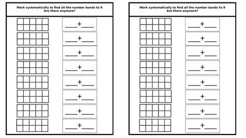 Systematic number bonds | Teaching Resources