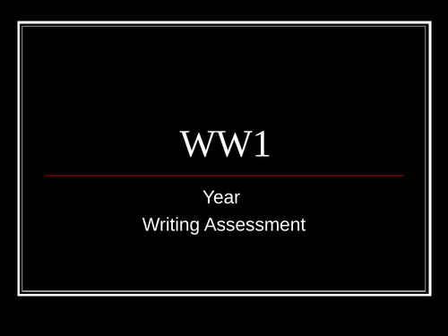 Trench Letters | Teaching Resources