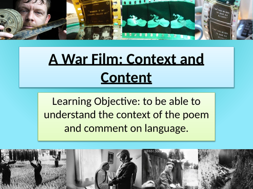 A War Film | Teaching Resources