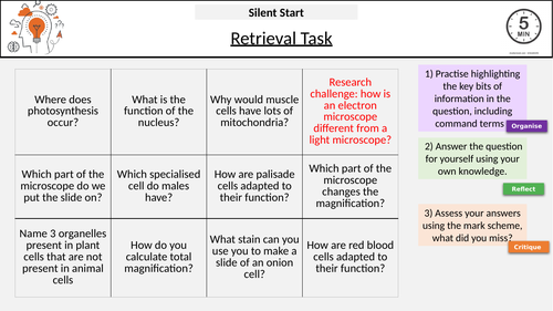 Year 7 Chromatography Teaching Resources