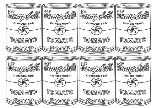 Andy Warhol Coloring / Colouring Pages / Sheets A4 PDF of his famous ...